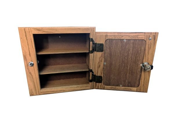 Wood Small Wall Mounted Locking Cabinet | Riemer Systems